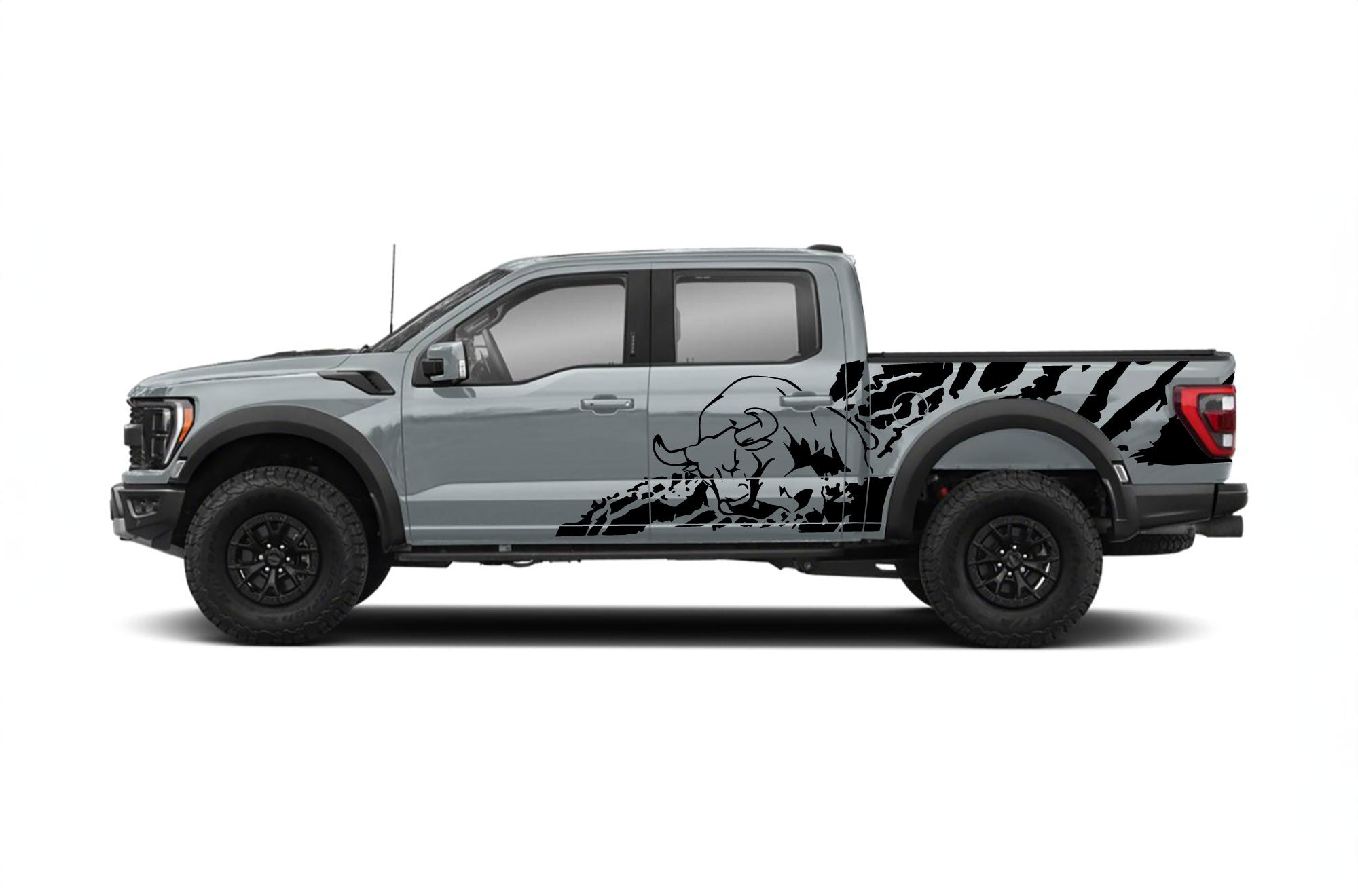 Bull splash side graphics decals for Ford F150 Raptor