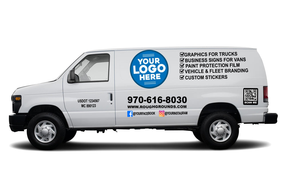 Ford E-Series Full Decal Kit – Business Signs & Reflective Tape