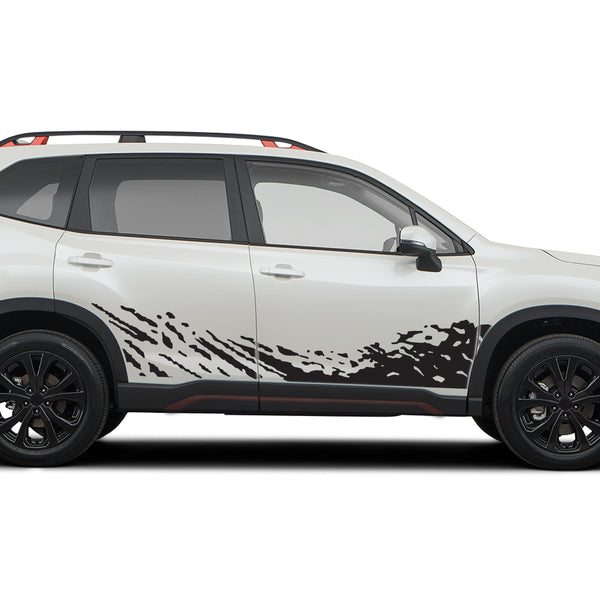 Lower mud splash graphics decals for Subaru Forester 2019 2024
