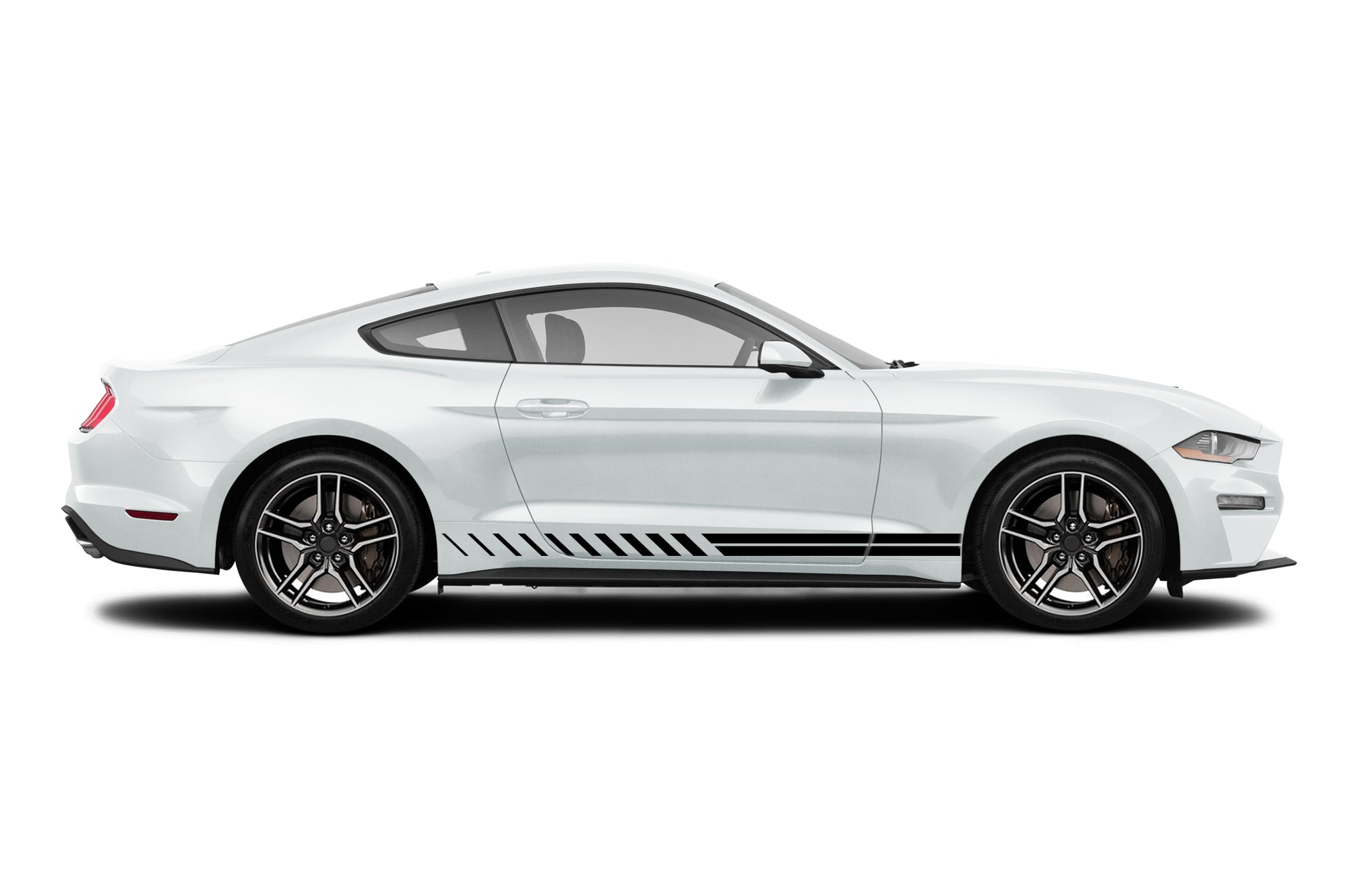 Lower rush side stripes graphics decals for Ford Mustang 2015-2023