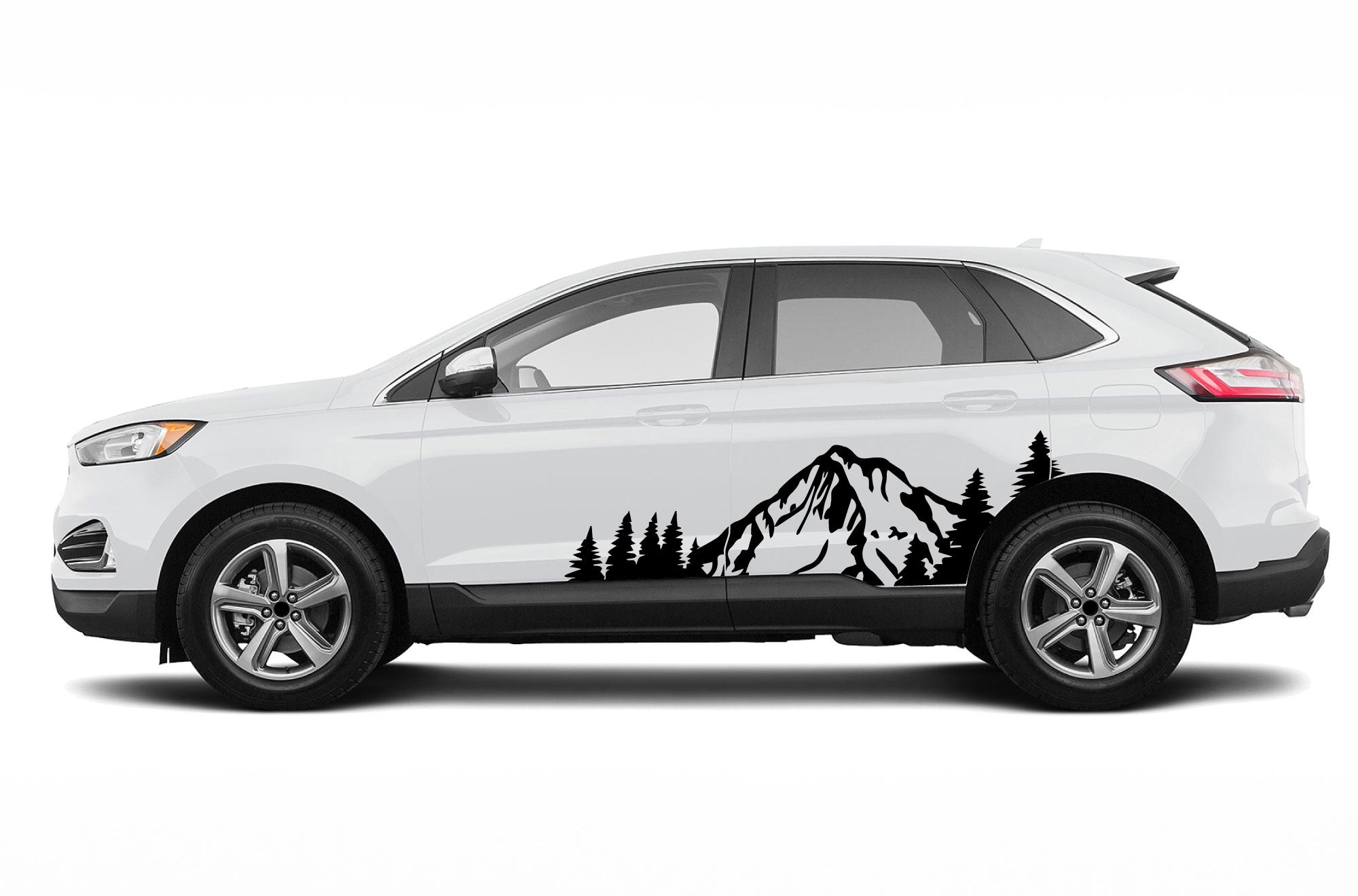 Mountain forest side graphics decals for Ford Edge