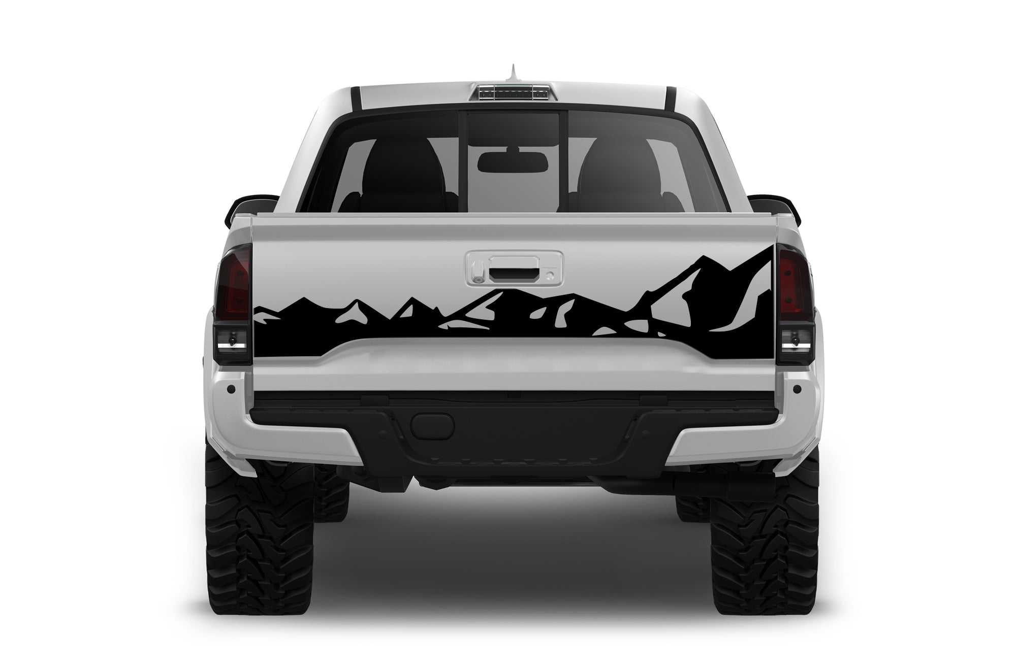 Mountain tailgate graphics decals for Toyota Tacoma 2016-2023