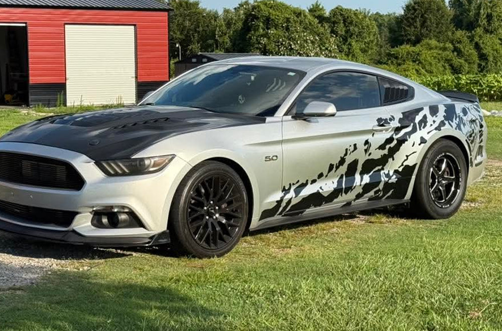 Nightmare side graphics decals for Ford Mustang 2015-2023