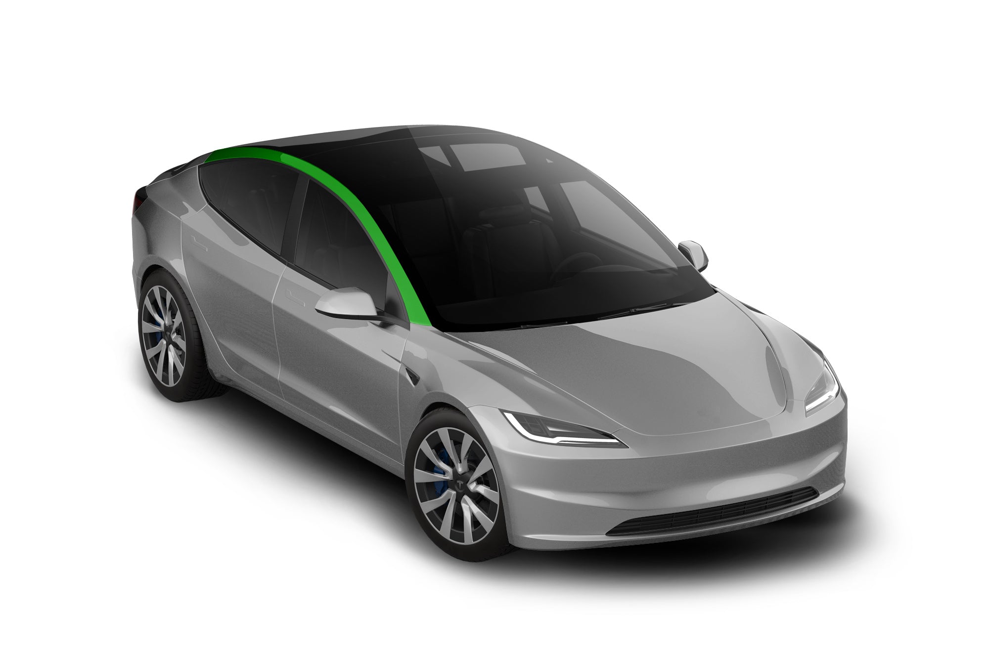 Pre-cut paint protection film (PPF) kit for Tesla Model 3 A-Pillar