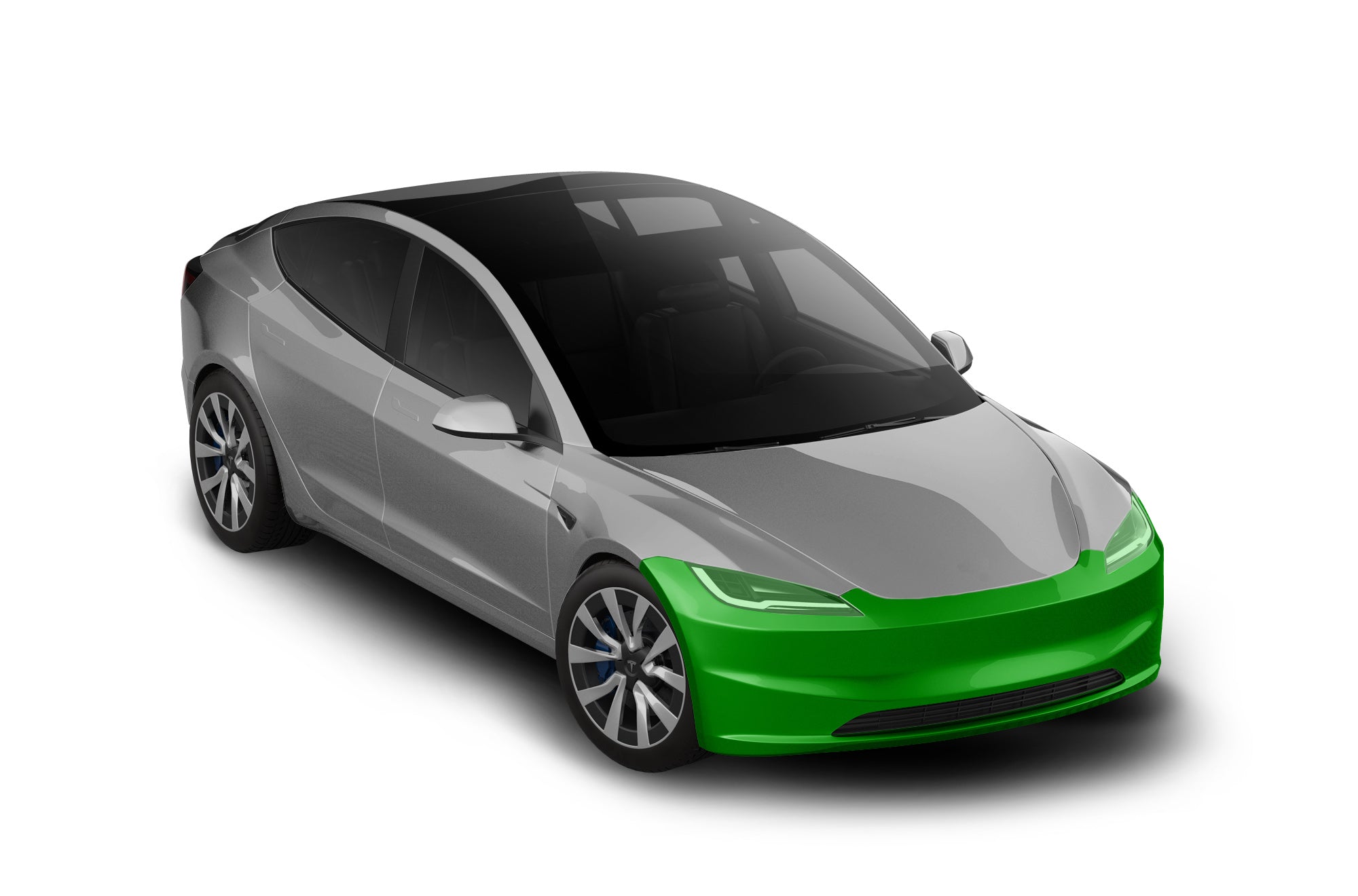 Pre-cut paint protection film kit for Tesla Model 3 Bumper & Headlamp