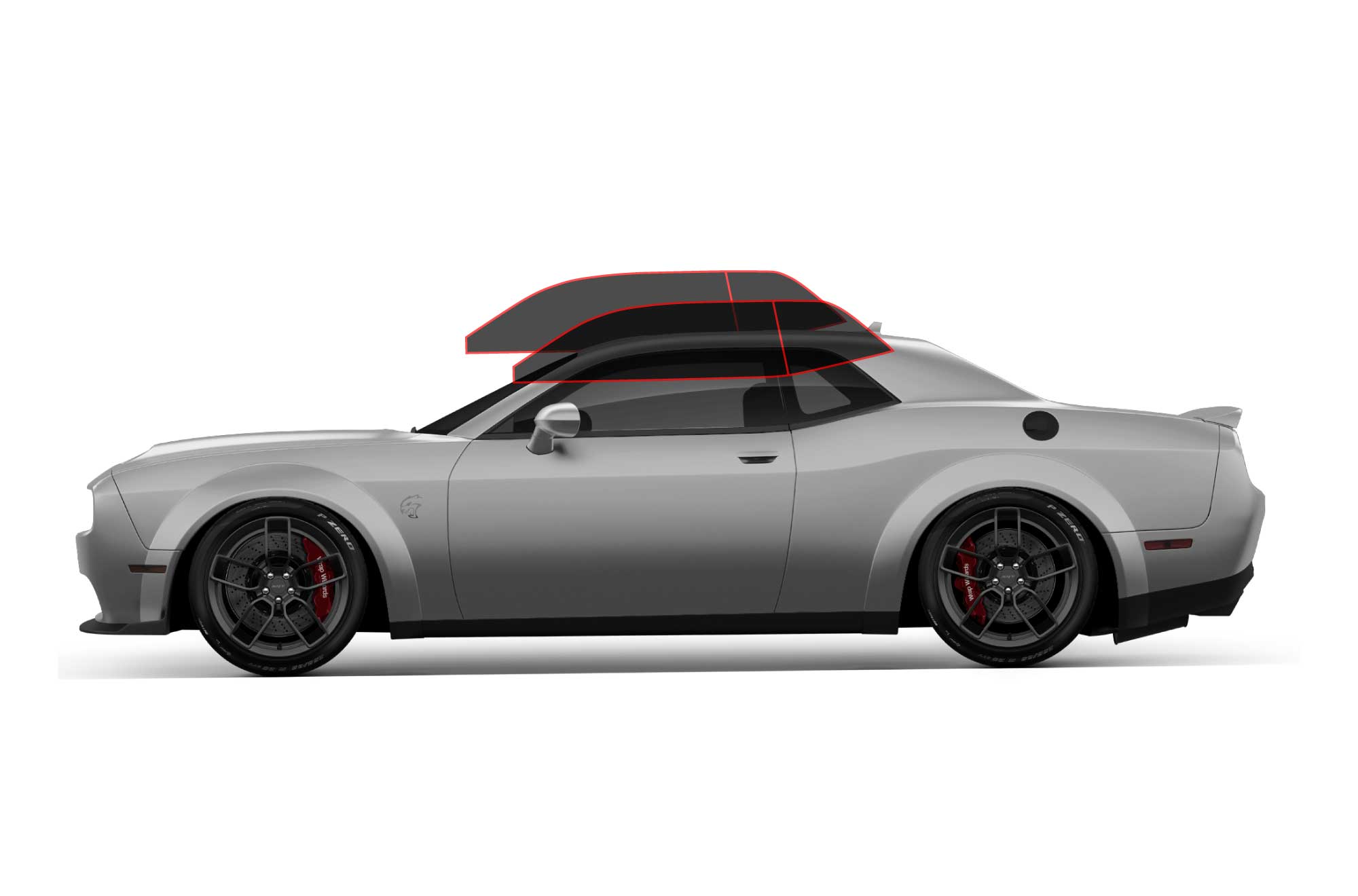 Precut window tint film for Dodge Challenger (Driver/Passenger)