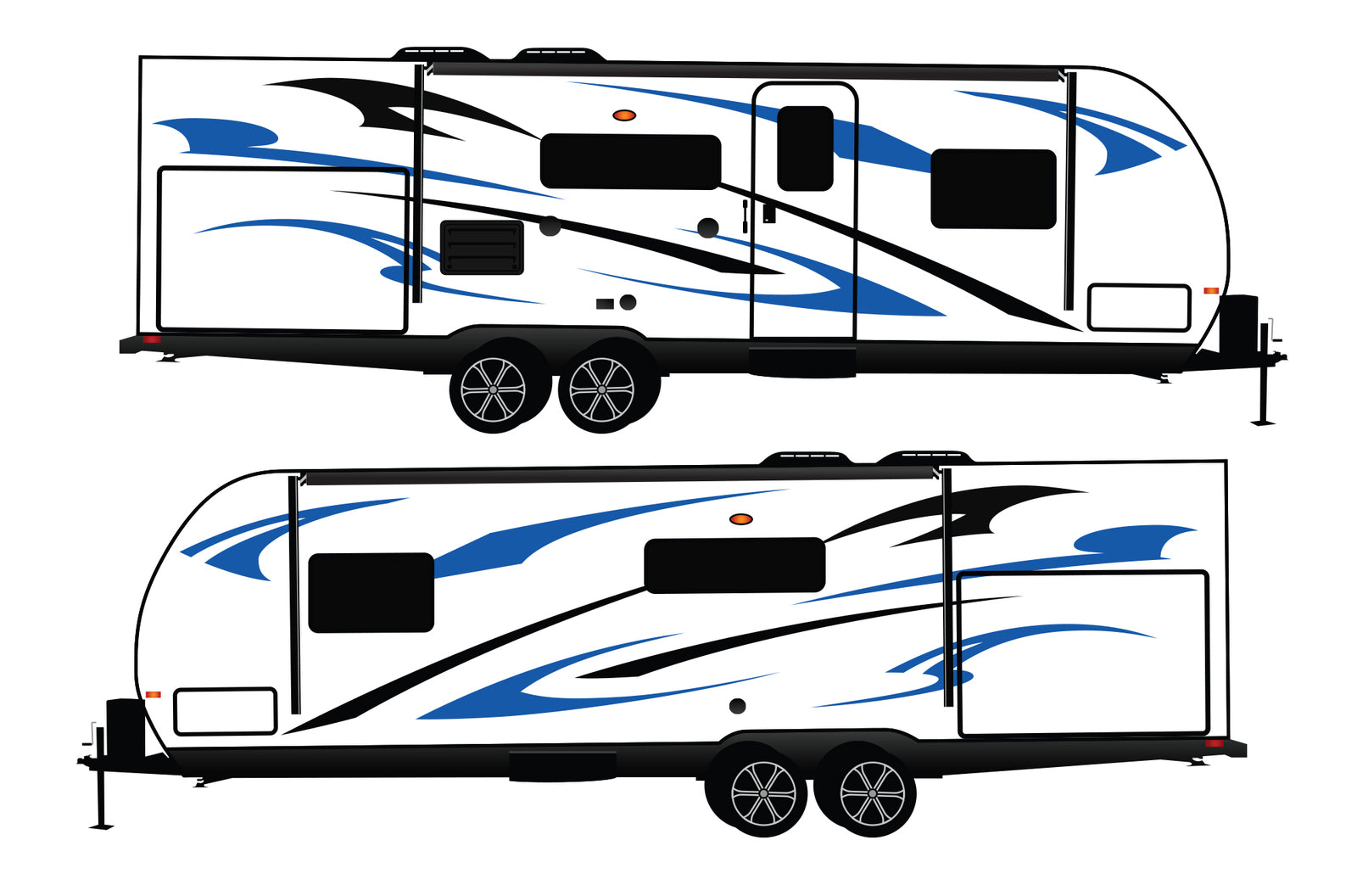 Replacement graphics decals for RVs Toy Haulers (kit RG15002)