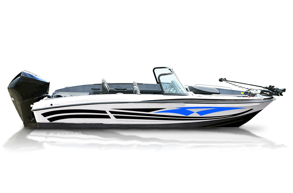 Replacement graphics decals for bass boat (Kit RG25004)