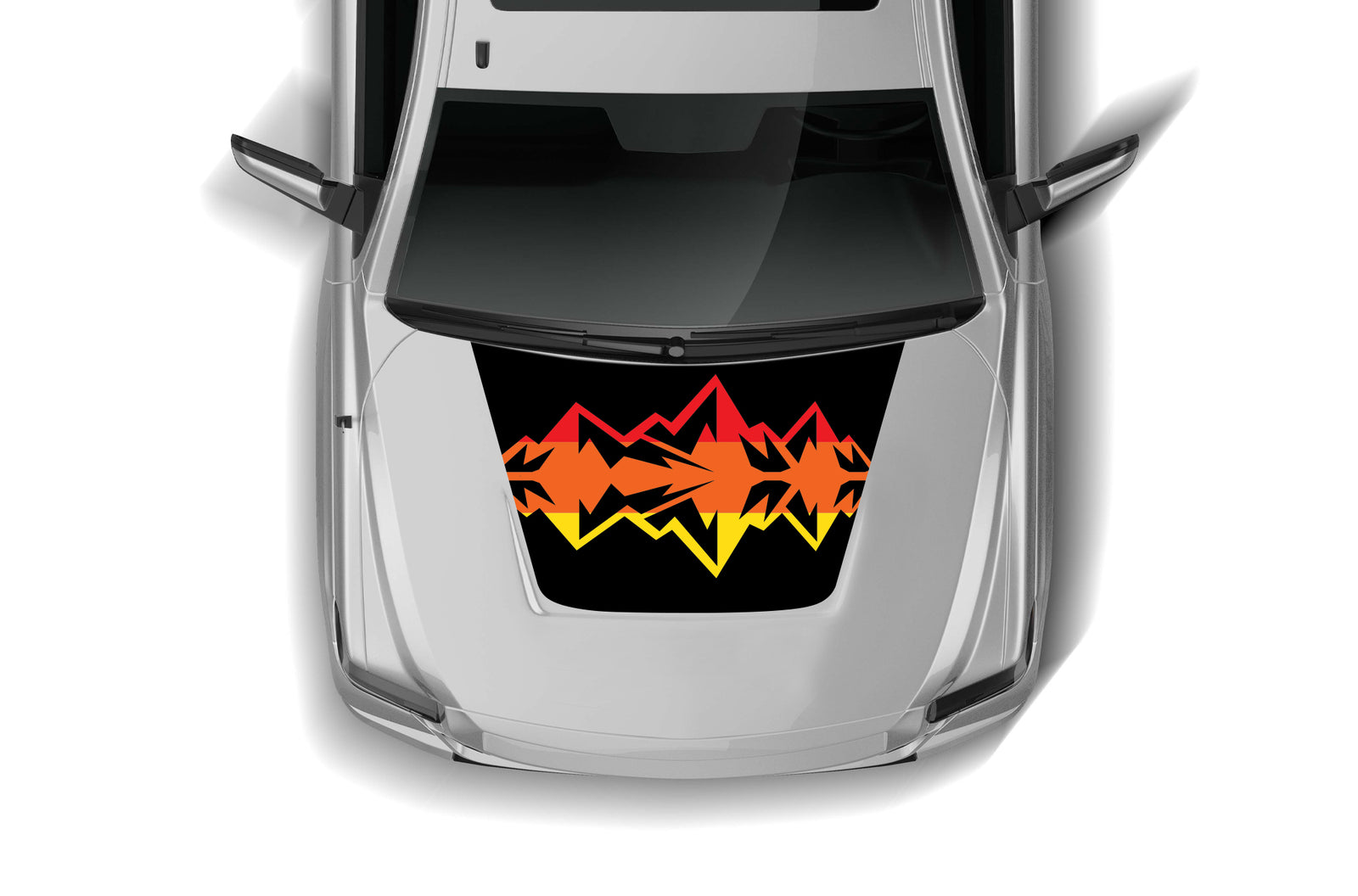 Retro mountain hood graphics decals for Toyota Tundra 2014-2021