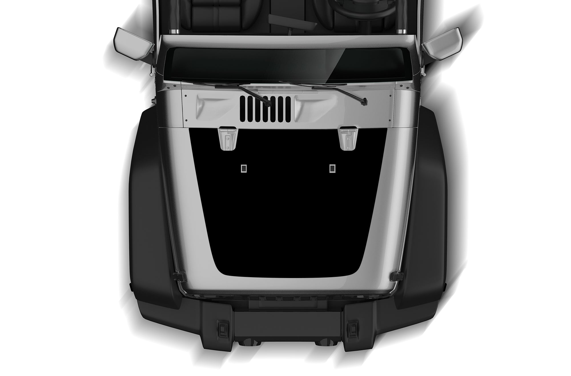 Solid hood graphics decals for Jeep Wrangler JK