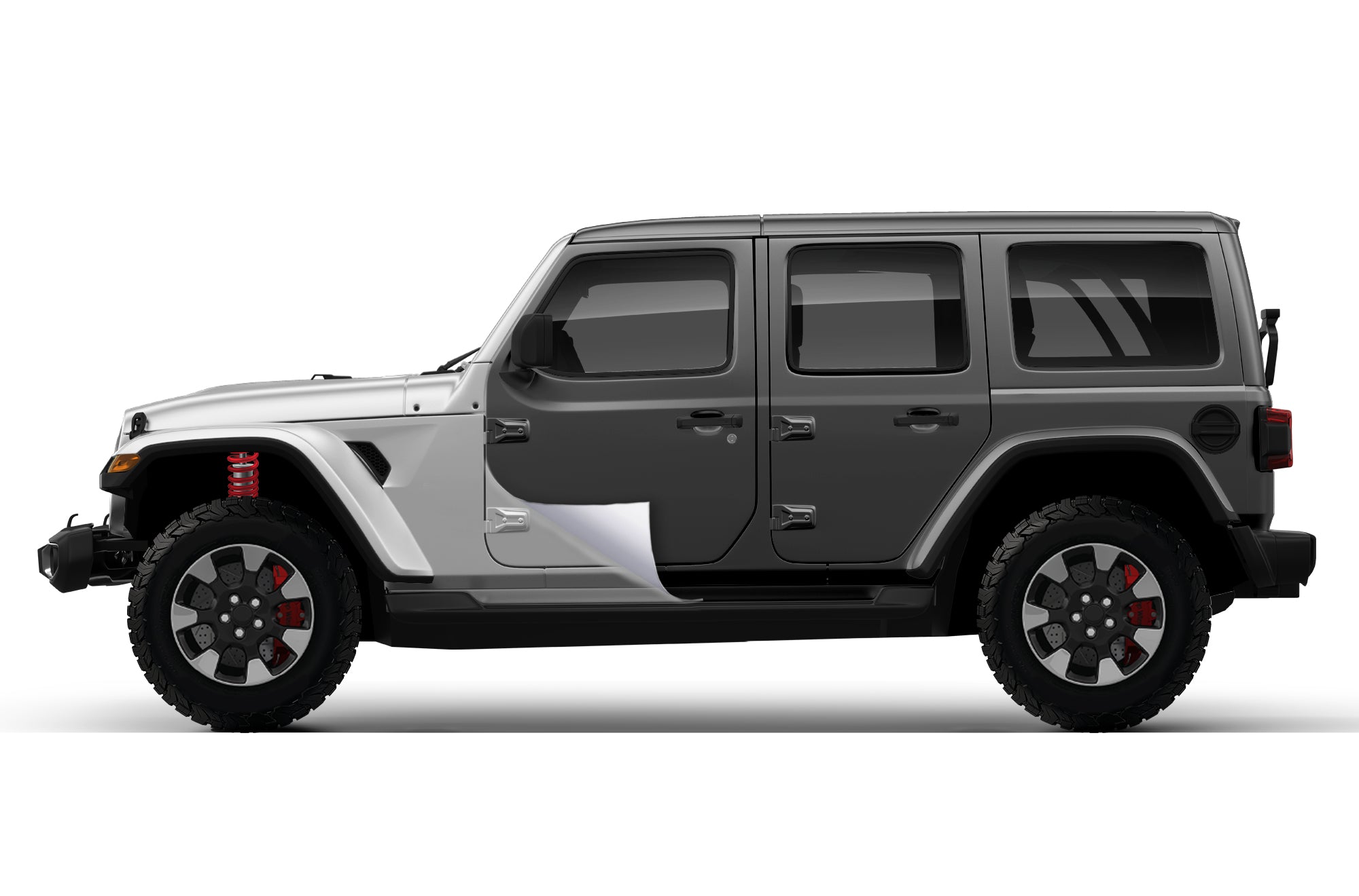 Super Matte Gray vinyl wrap for Jeep Wrangler