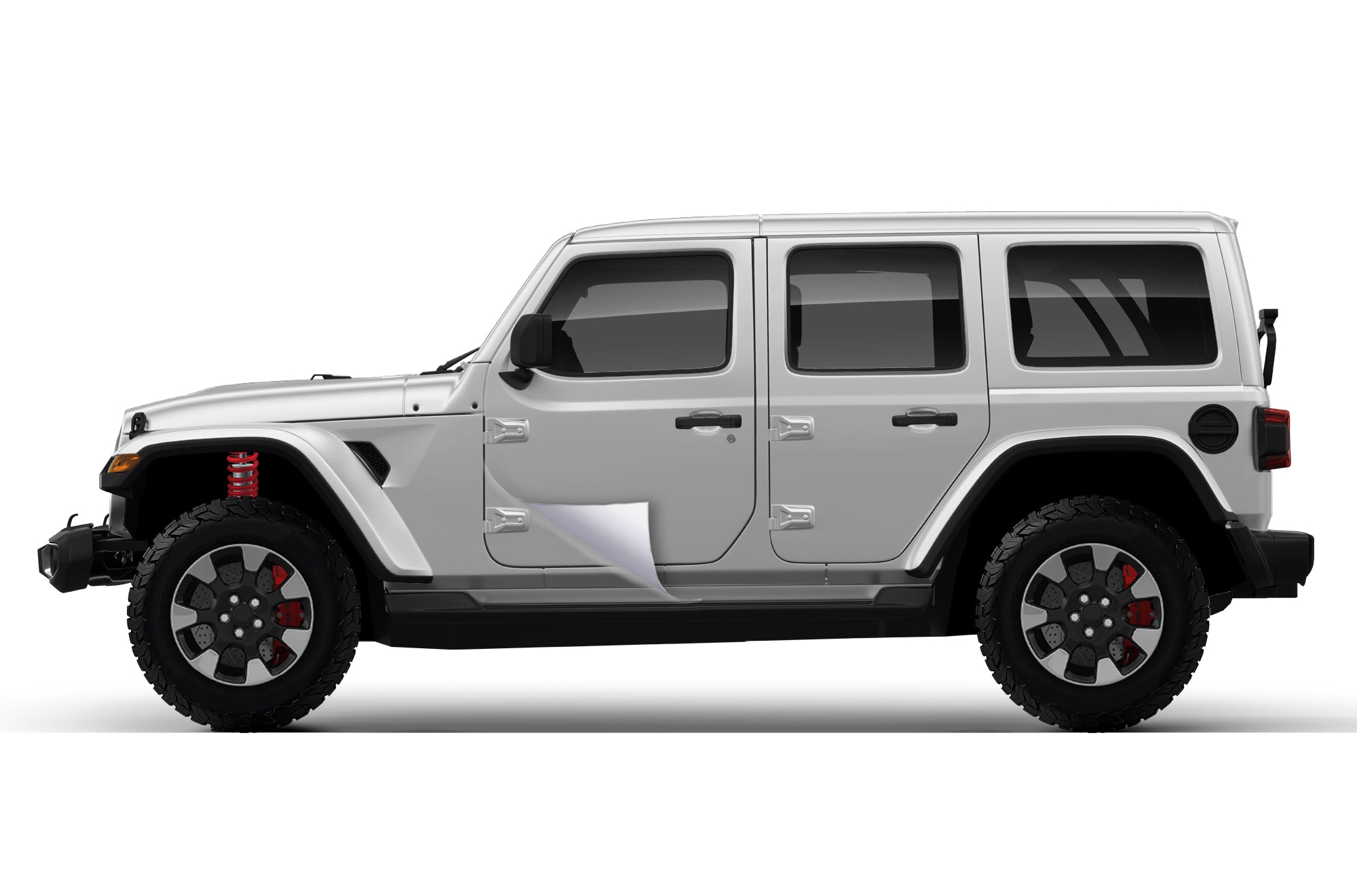 Super Matte White vinyl wrap for Jeep Wrangler