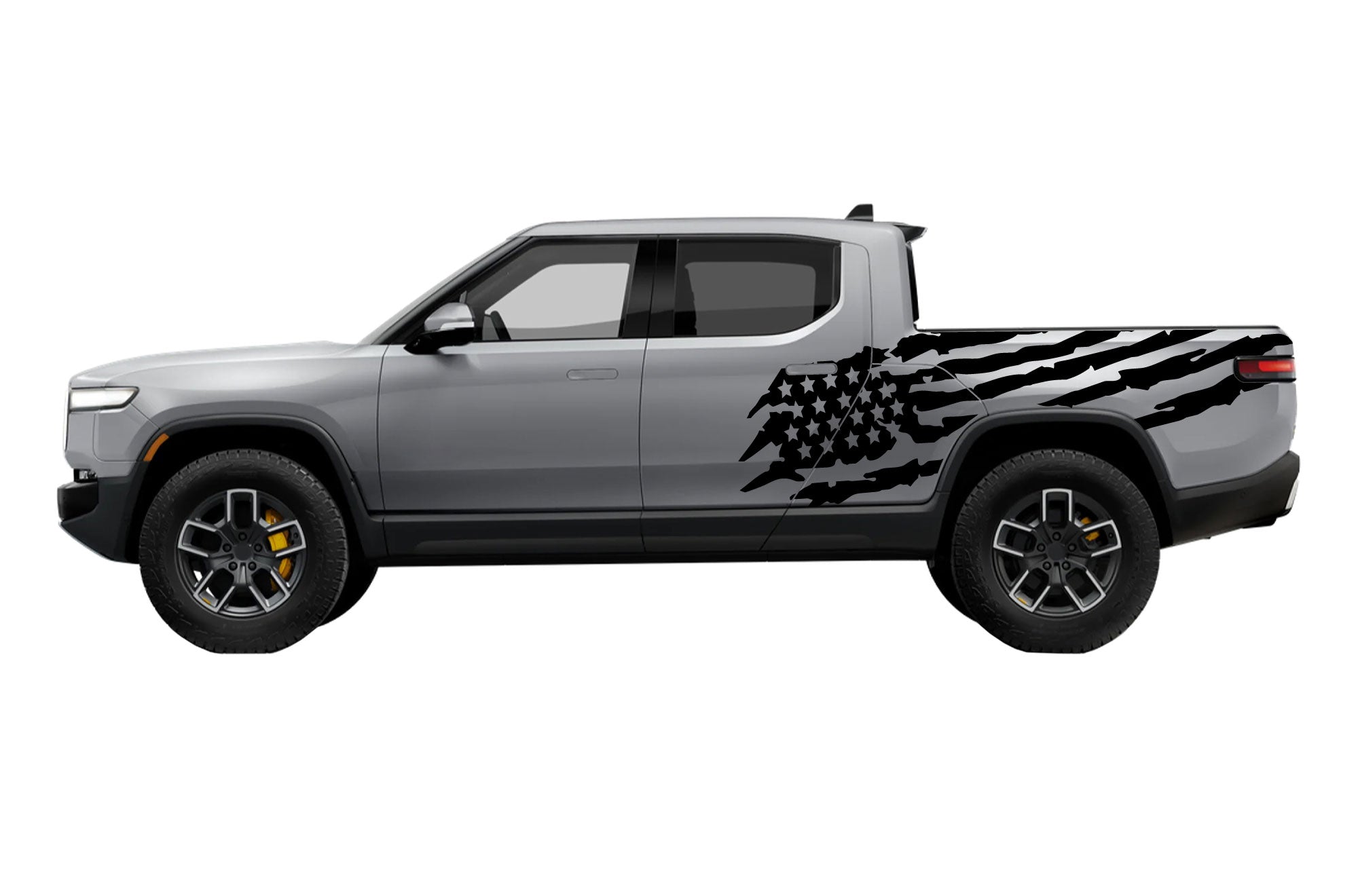 US flag side graphics decals for Rivian R1T