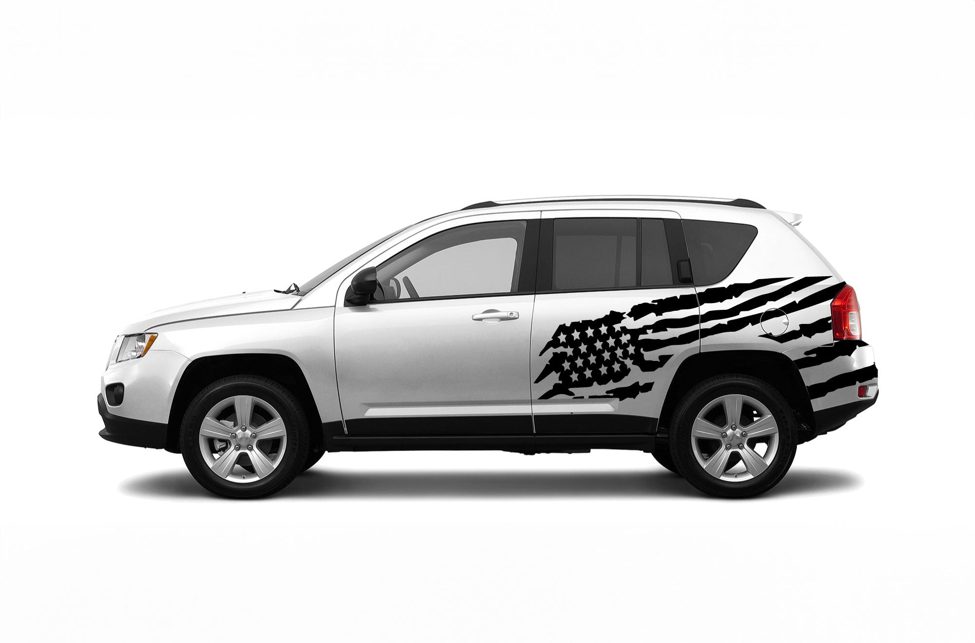 US flag graphics decals compatible with Jeep Compass 2011-2017