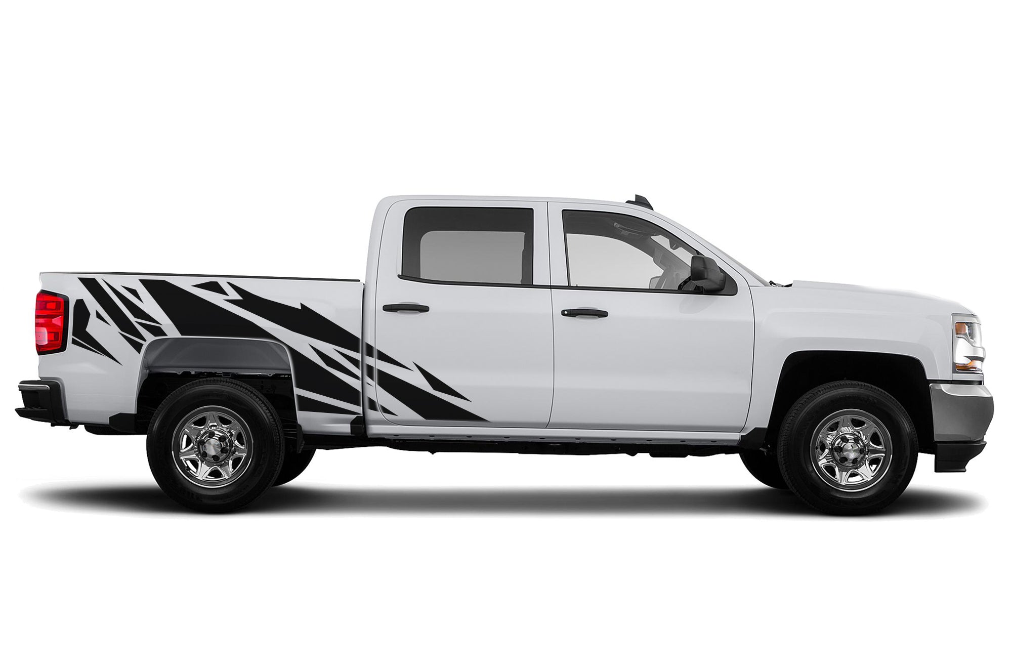 Geometric pattern graphics decals for Chevrolet Silverado 2014-2018