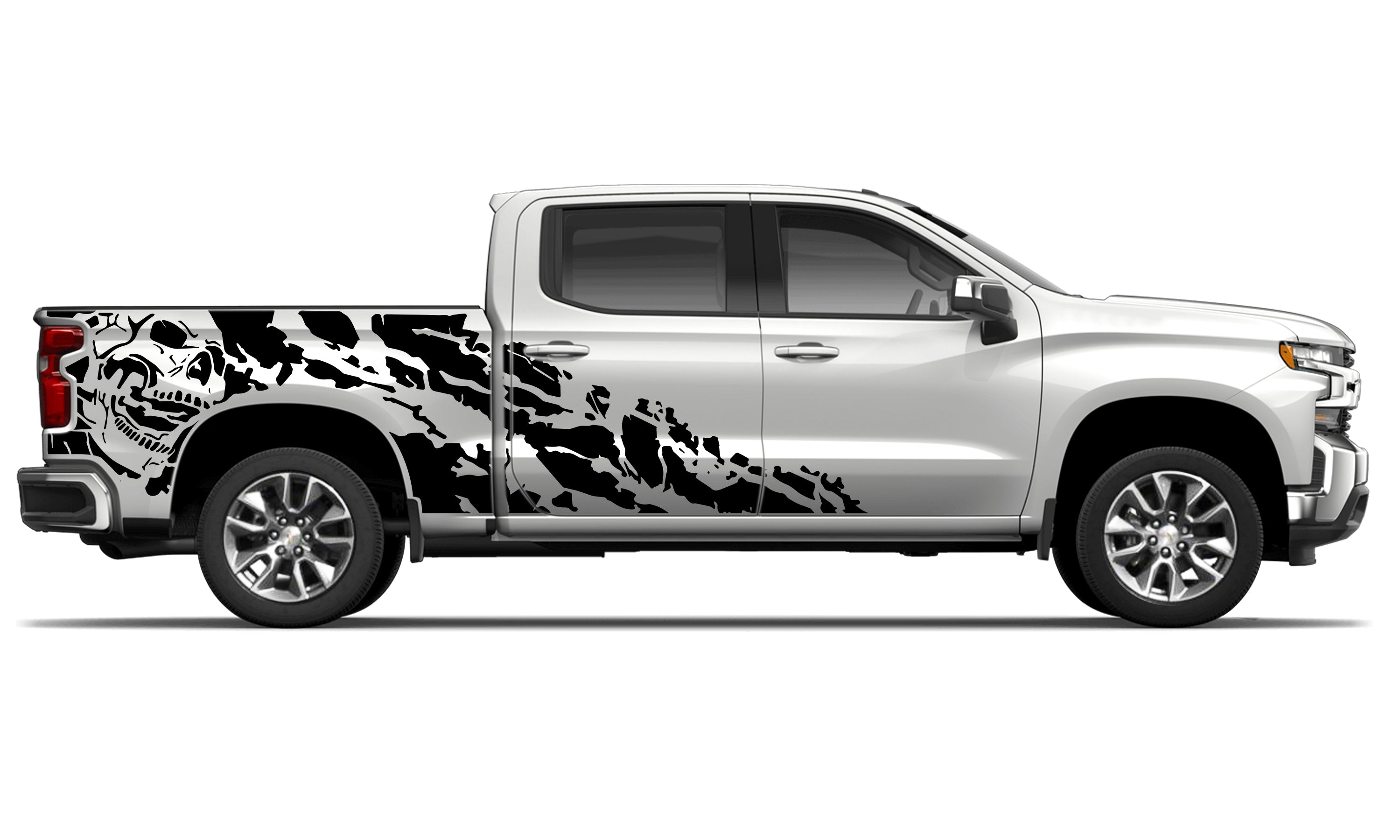 Nightmare shredded decals graphics compatible with Chevrolet Silverado