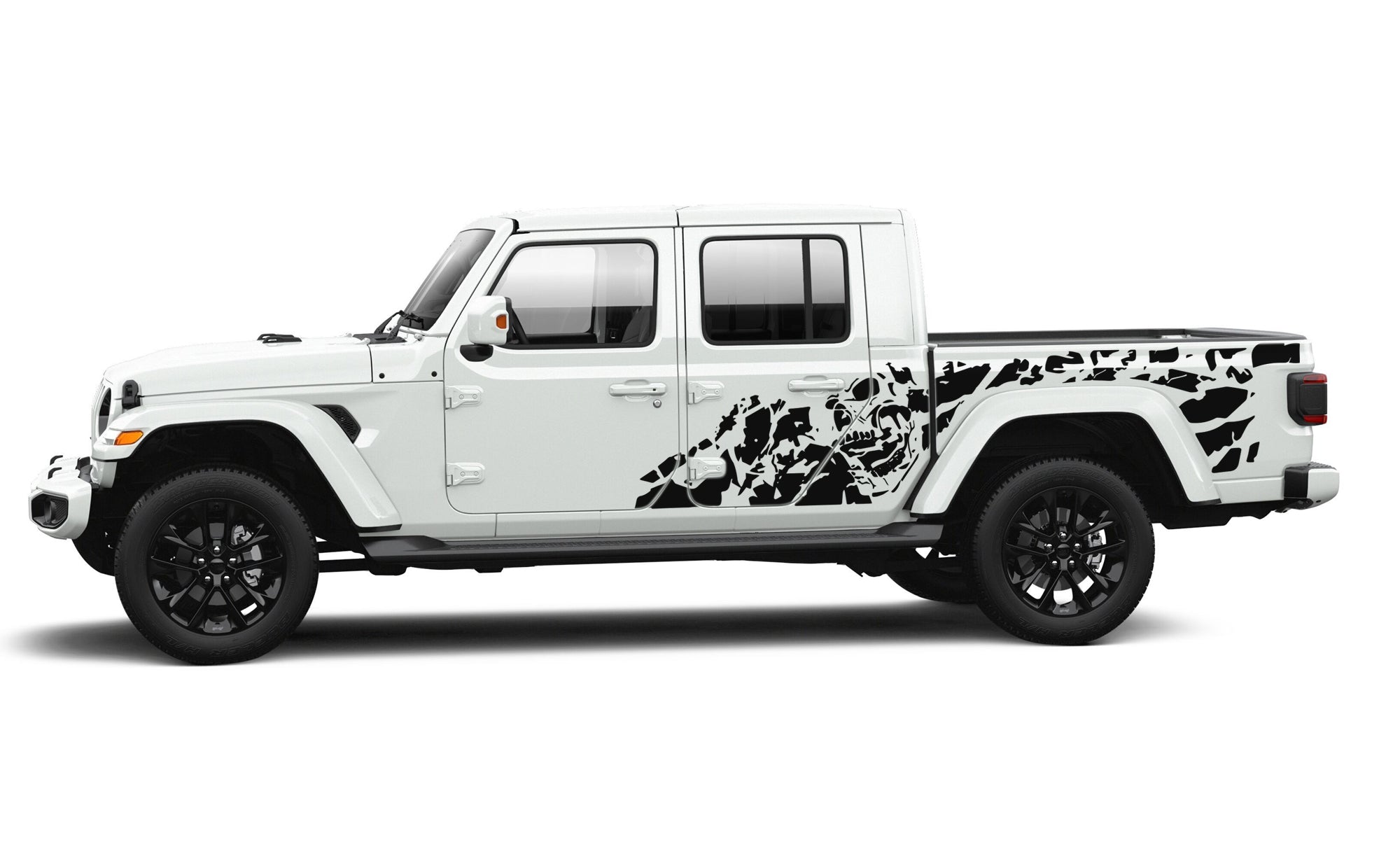 Nightmare side graphics decals compatible with Jeep Gladiator JT