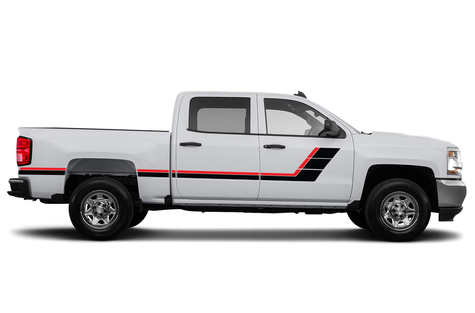 Retro hash decals compatible with Chevrolet Silverado 2014-2018