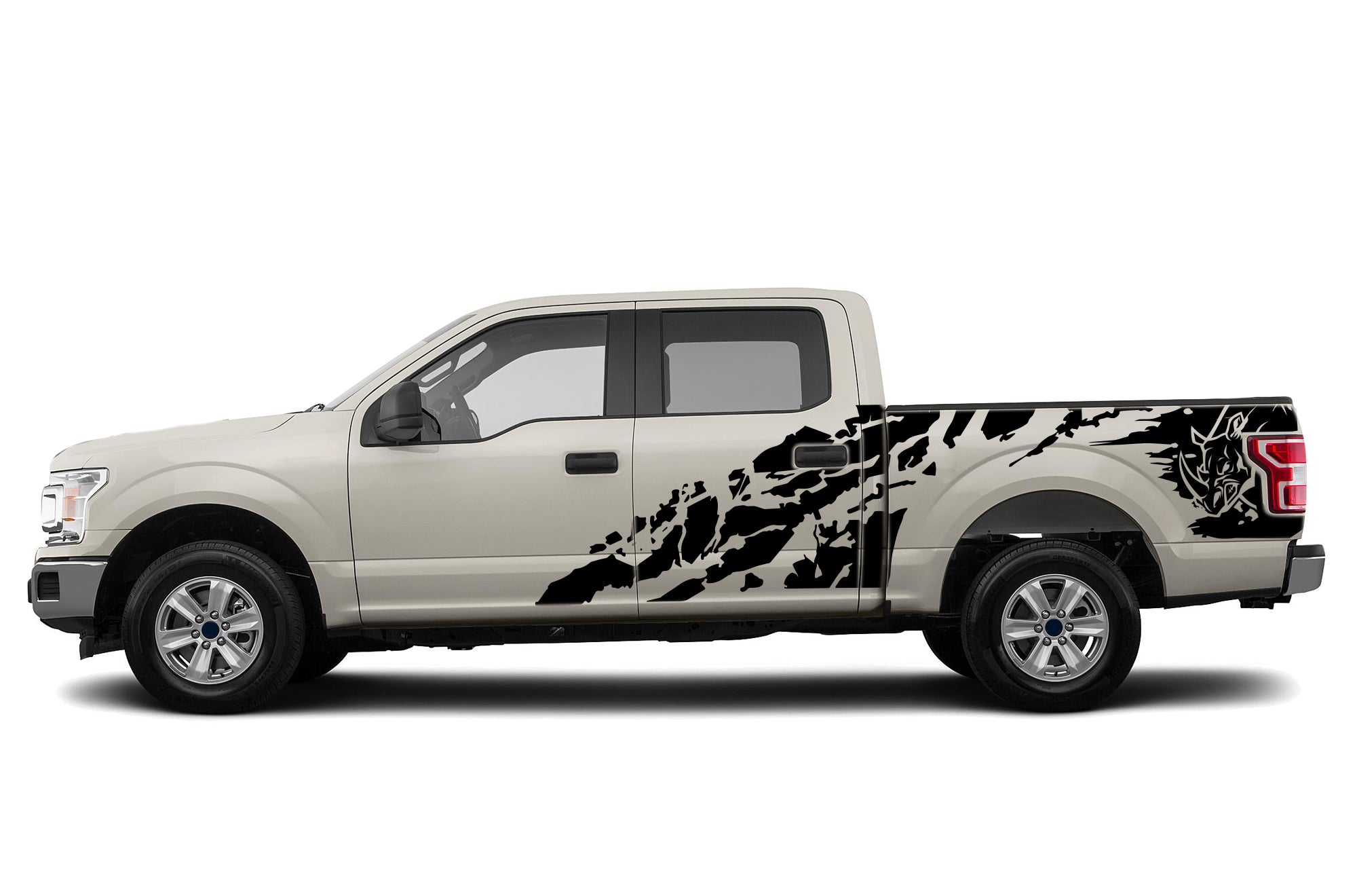 Rhino shredded graphics decals for Ford F150 2015-2020