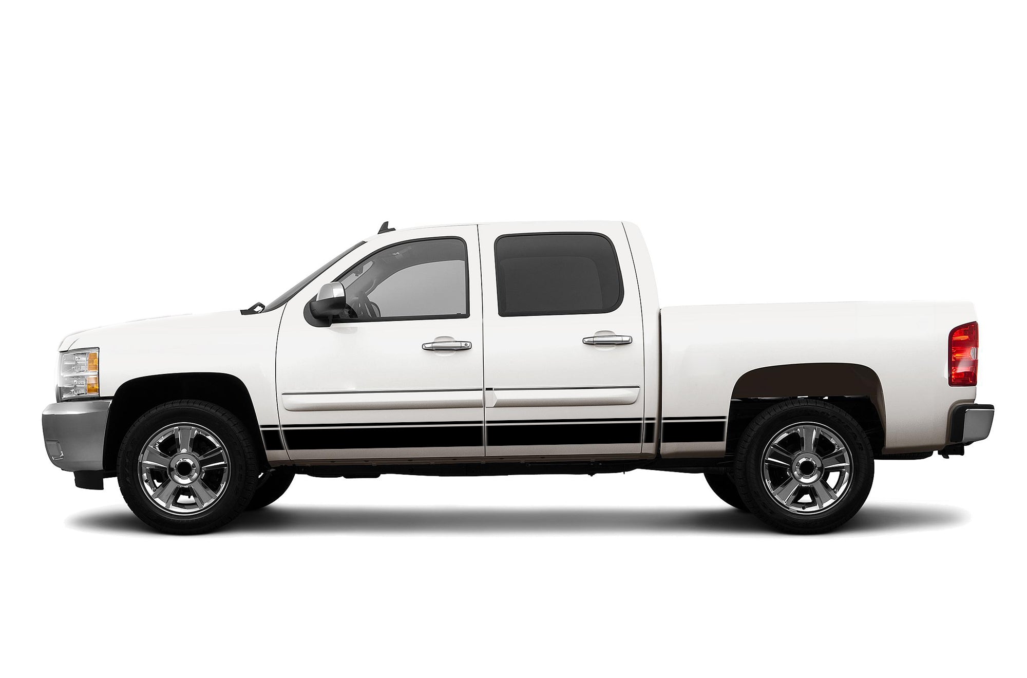 Rocker belt stripes decals for Chevrolet Silverado 2007-2013