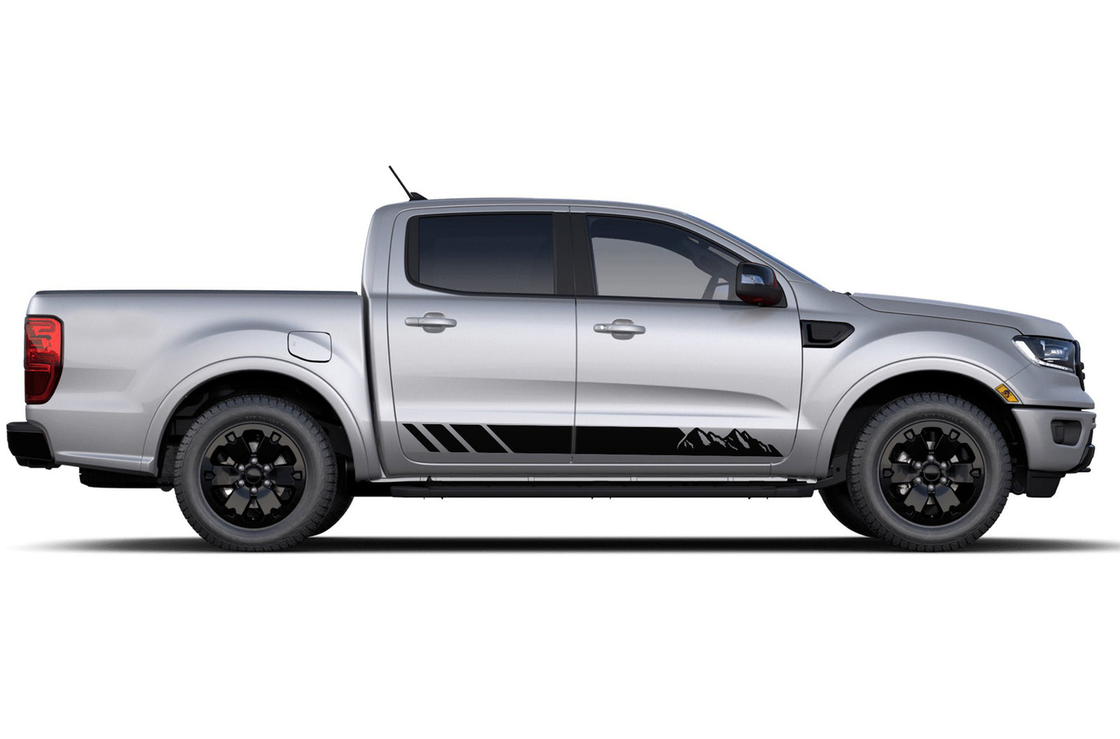 Rocker panel mountains stripes side graphics decals for Ford Ranger ...