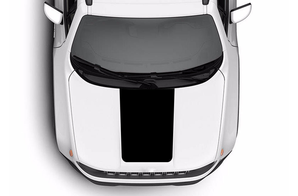 Solid color graphics hood decals for Jeep Renegade