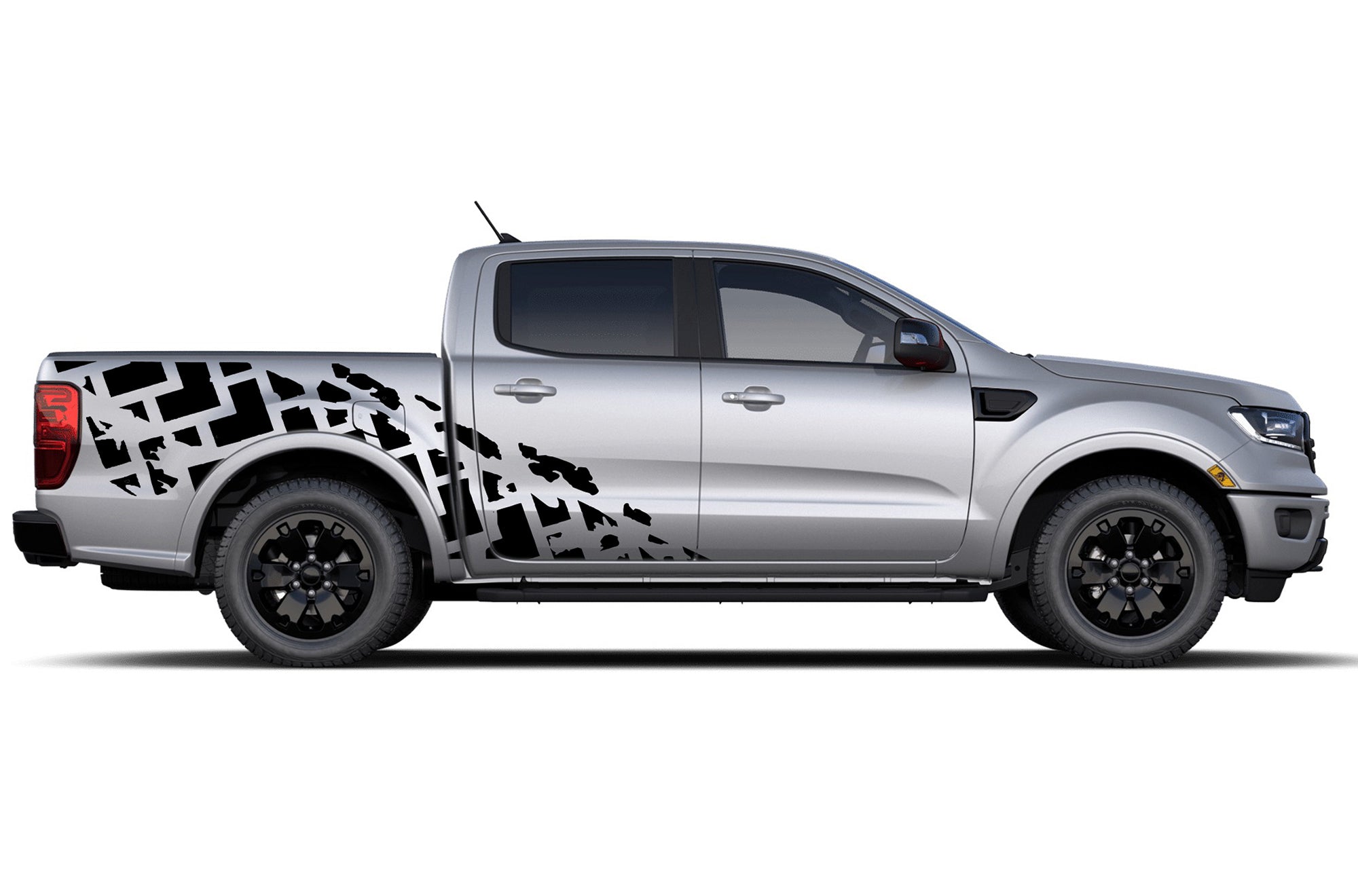 Tire truck side graphics decals for Ford Ranger 2019-2023